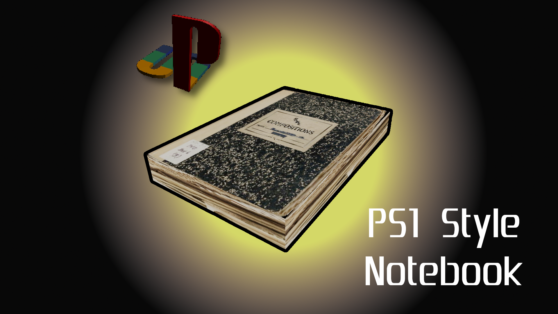 PS1-Style Composition Notebook by PepperoniJabroni