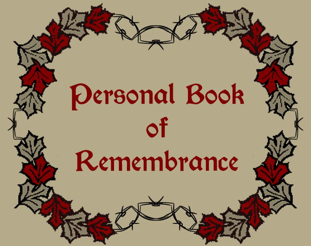 Personal Book of Remembrance by Aurora Free Press