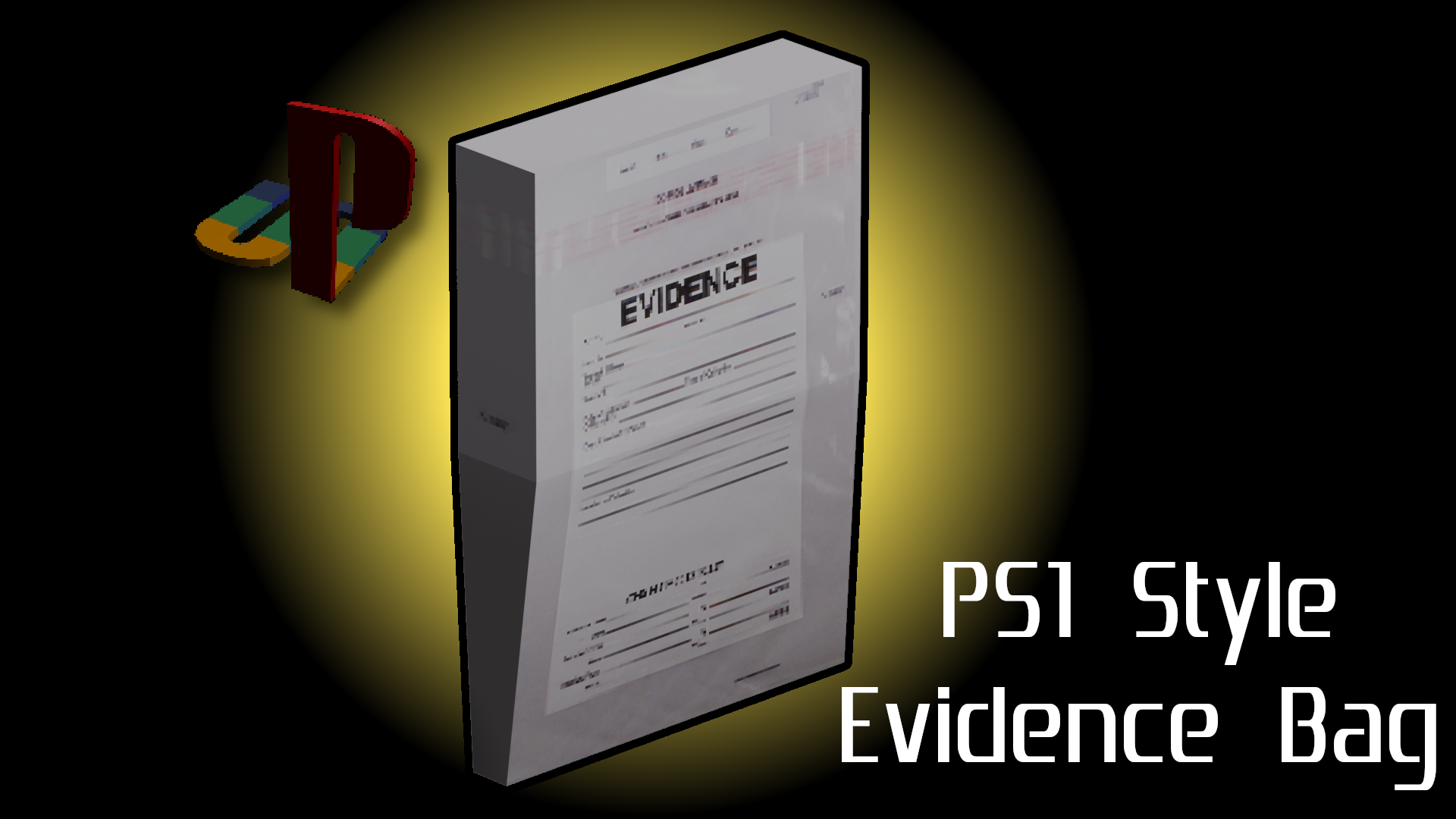 PS1-Style Evidence Bag by PepperoniJabroni