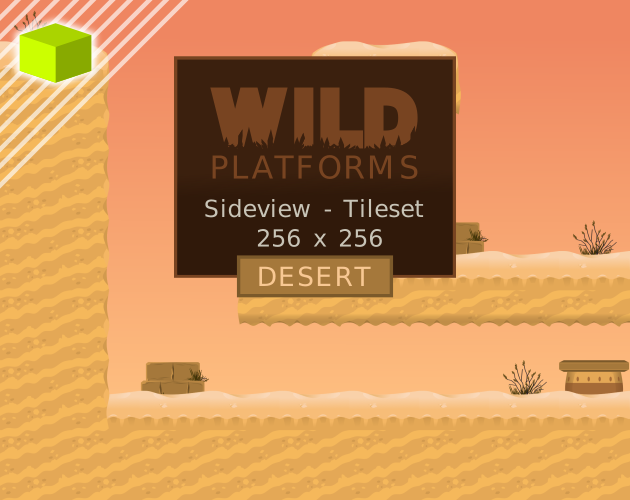 Wild Platforms - Game Kit - Desert Tileset by 2DPIXX