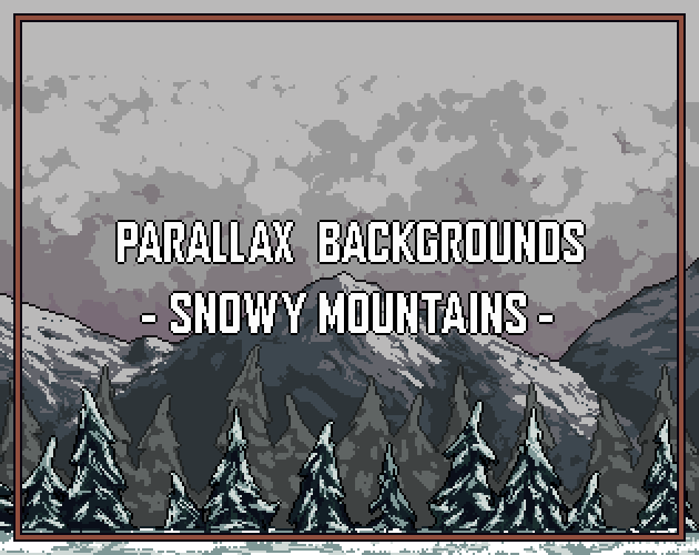 Parallax Backgrounds: Snowy Mountains by Admurin
