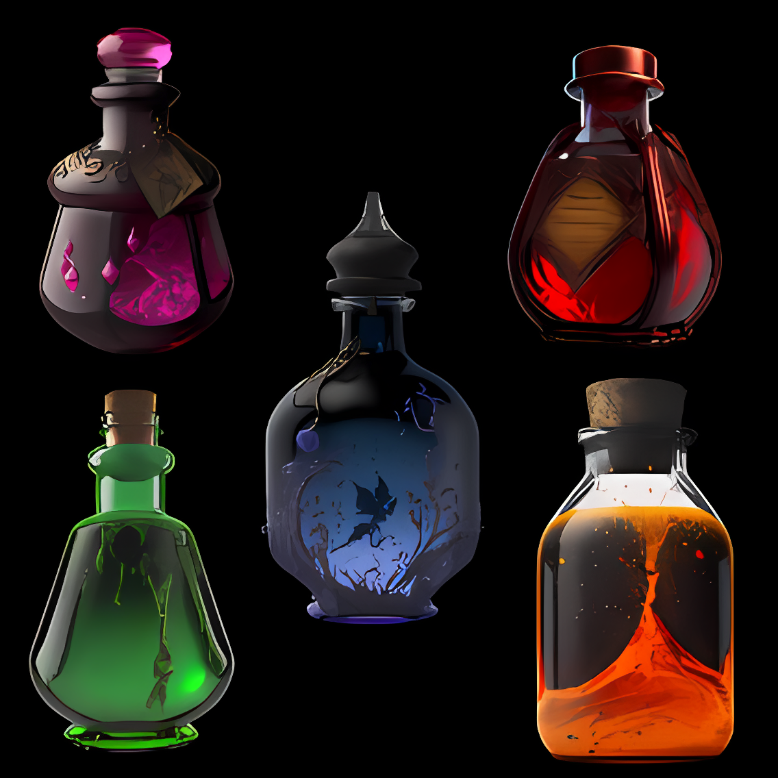 109 Classic Fantasy Potions by KDRN