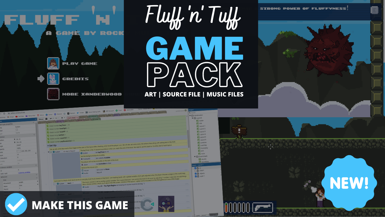 Fluff n Tuff Game Pack by Xanderwood