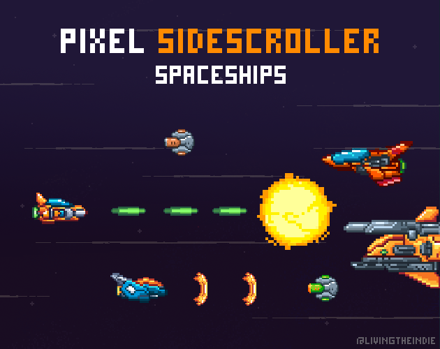 Pixel SideScroller Spaceships Released! - Pixel SideScroller Spaceships ...