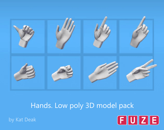 3d Hands Pack By Fuze Technologies