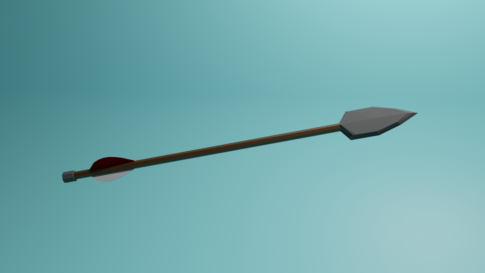 Low Poly Arrow by Fat Boar