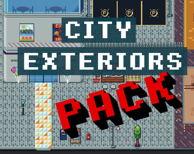 City Exteriors RPG Tileset by Chris' Tutorials