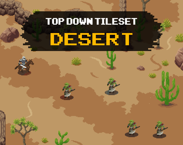 Desert - Top Down Pixel Art Tileset by sanctumpixel