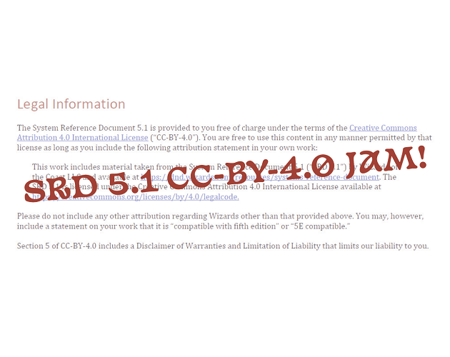 SRD 5.1 CC-BY-4.0 JAM! - itch.io