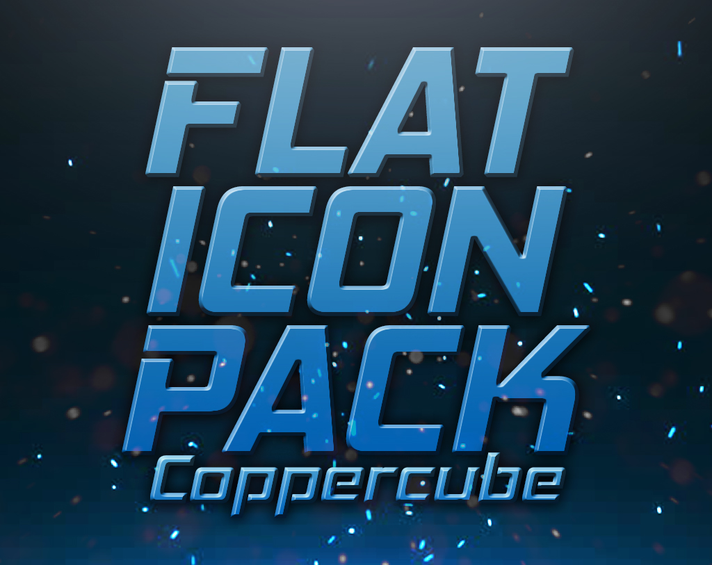 Flat icon pack 1.0 for CopperCube 6.6 Dark Mode by ZEROdvf