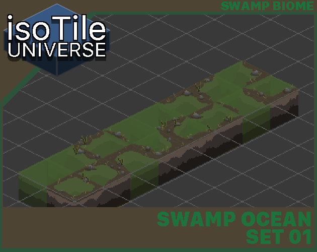 Isometric Tiles - Swamp Ocean - Set 01 by isoTile Universe