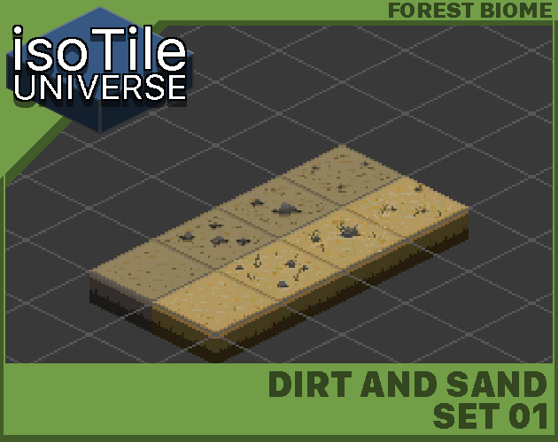 Isometric Tiles - Dirt And Sand - Set 01 by isoTile Universe