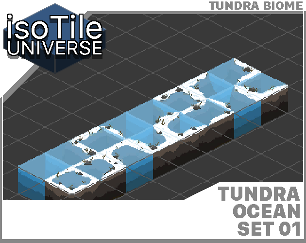 Isometric Tiles - Tundra Ocean - Set 01 by isoTile Universe