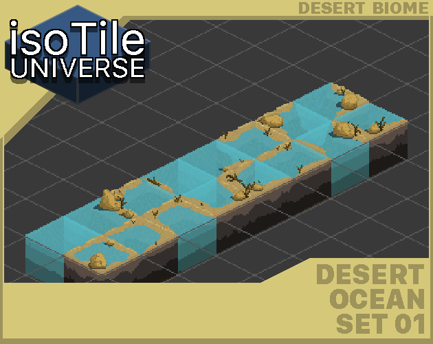 Isometric Tiles - Desert Ocean - Set 01 by isoTile Universe