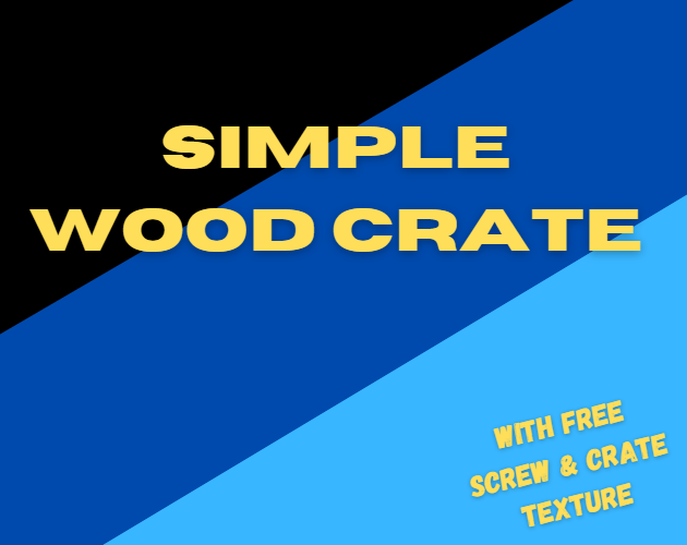 Simple Wood Crate with Free Screw Texture by SkywolfGameStudios