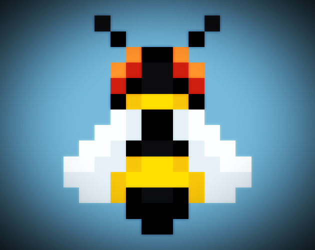 FREE Pixel art bee by AJ08Coder
