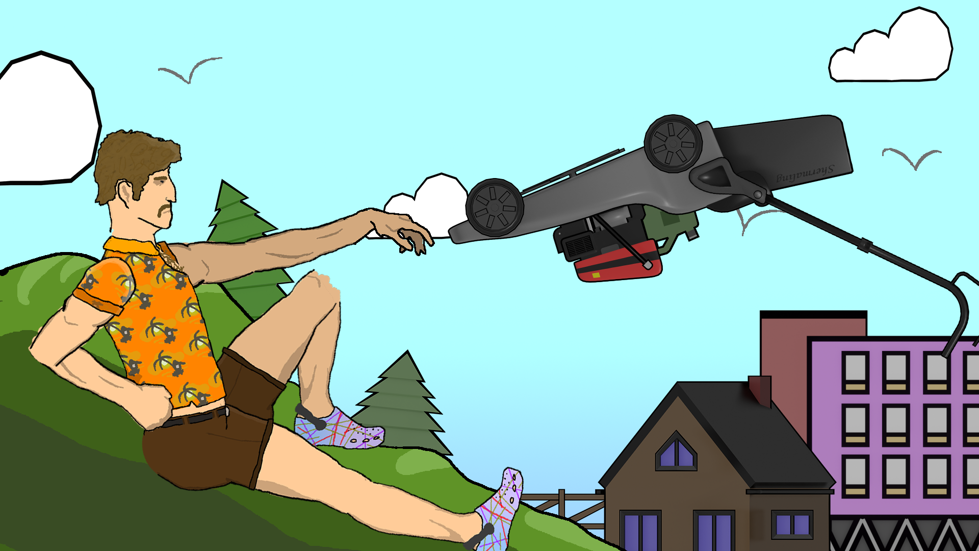 [GGJ 2023] Runaway Mower by Willem Trevaskis, Christopher, Fraser Davies