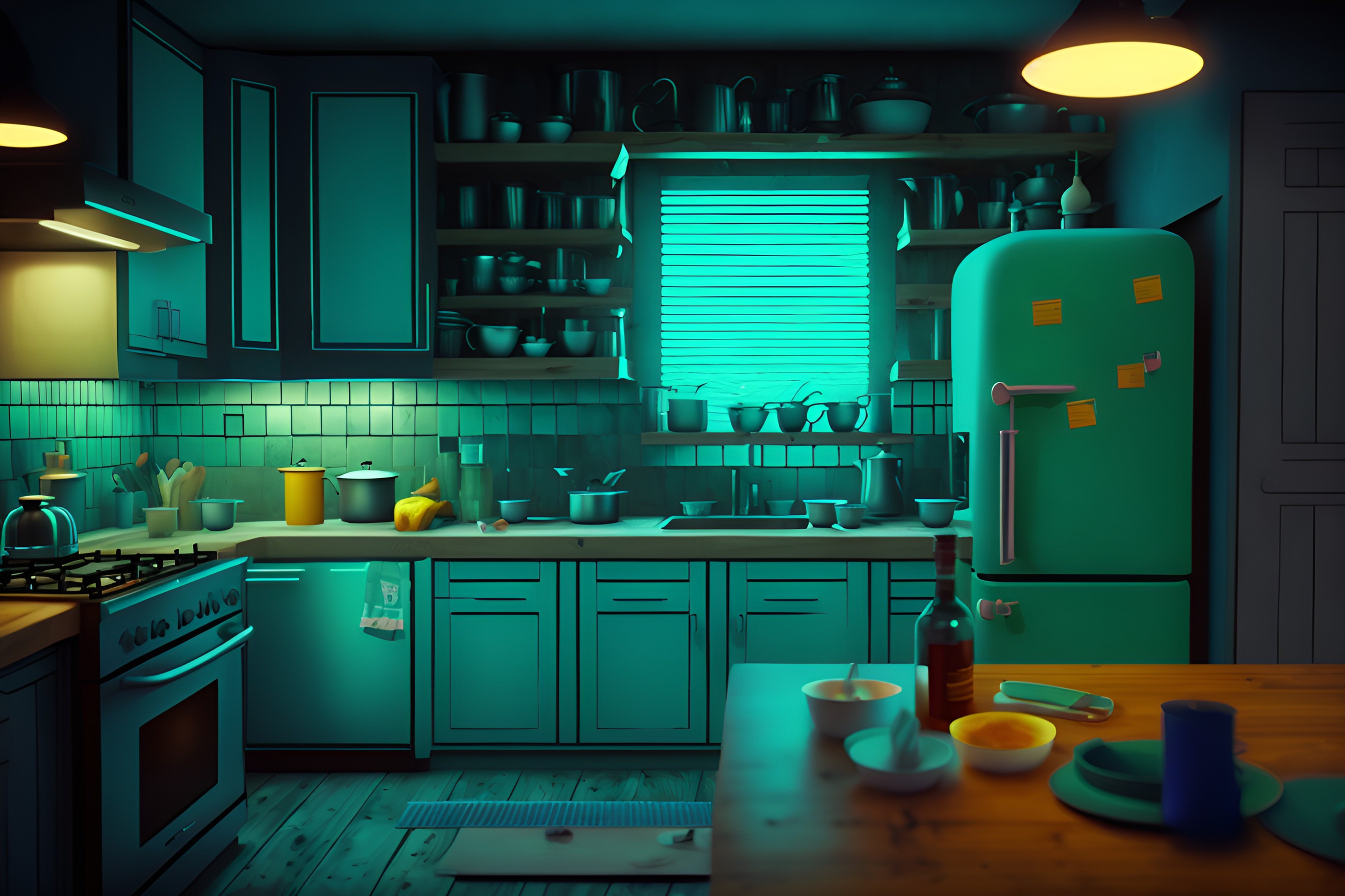 Free HD Cozy Kitchen VN backgrounds by VNA - VisualNovelAssets