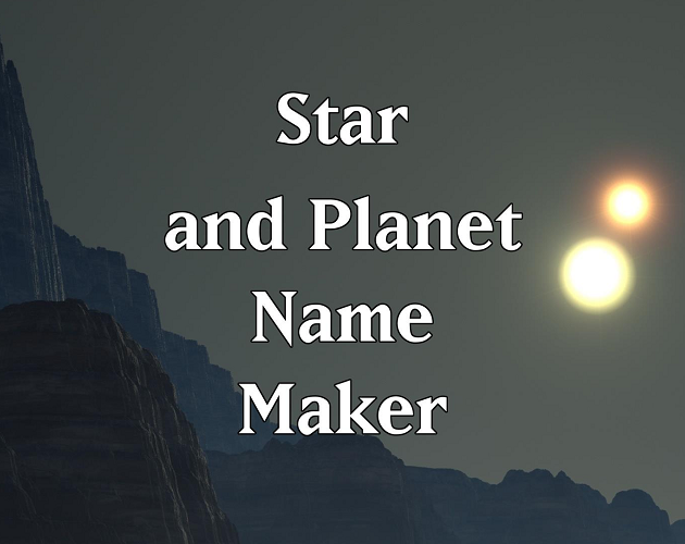 Star and Planet Name Maker by Ennead Games