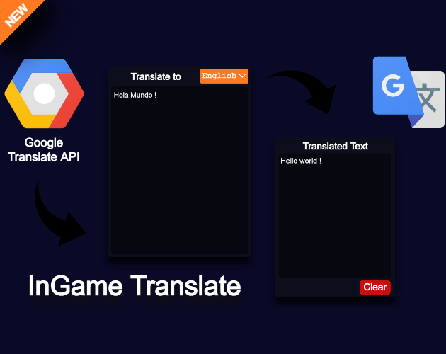 In Game Text Translate - Using Google API by MrMGames