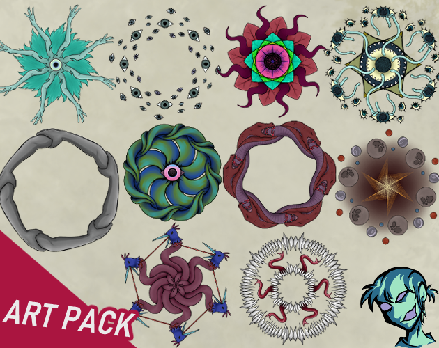 Symmetry Art Assets 10 x Eldritch Designs by ED_of_all