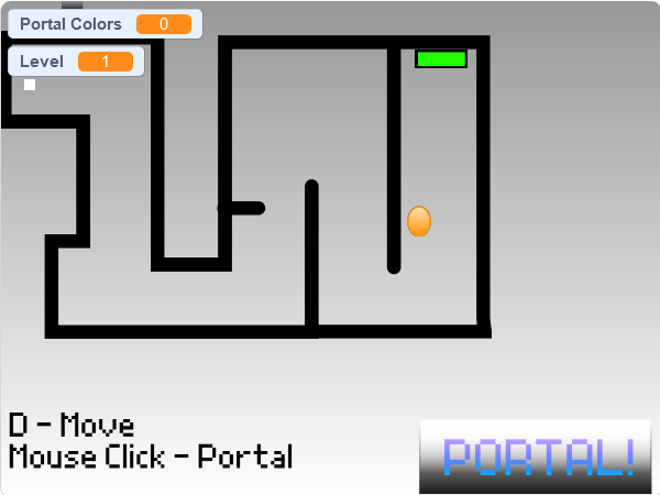 Portal Game for Monthly Scratch Game Jam #6 by BenSoft Games for ...