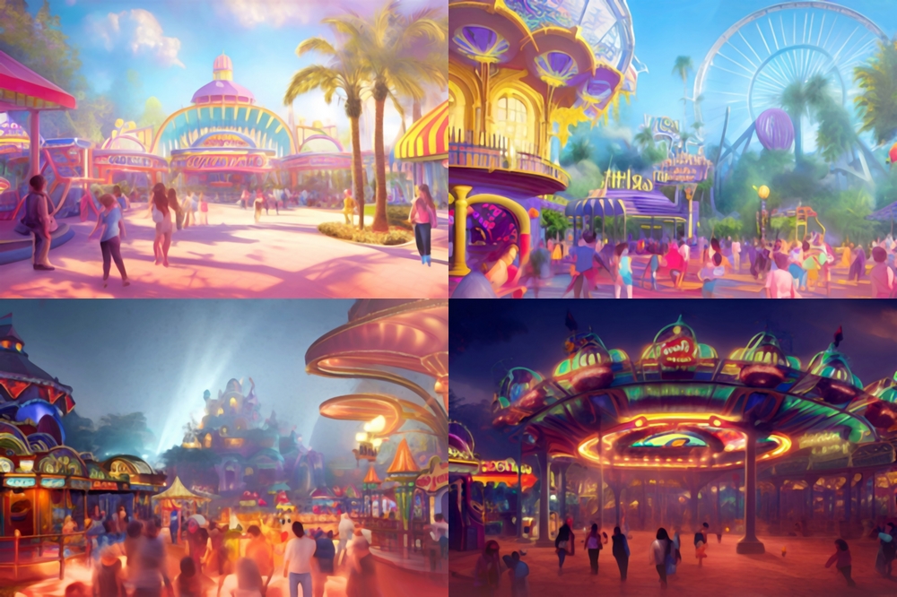 Amusement Park Pack: 12 Visual Novel Backgrounds by Rachel Chen