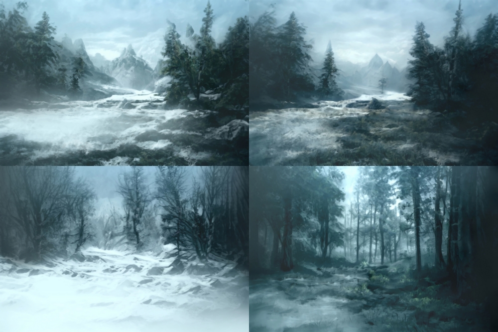 Winter Forest Pack: 10 Visual Novel Backgrounds by Rachel Chen