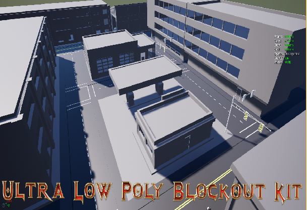 Ultra Low Poly Blockout Kit Unreal Engine VR + Mobile Ready by ...