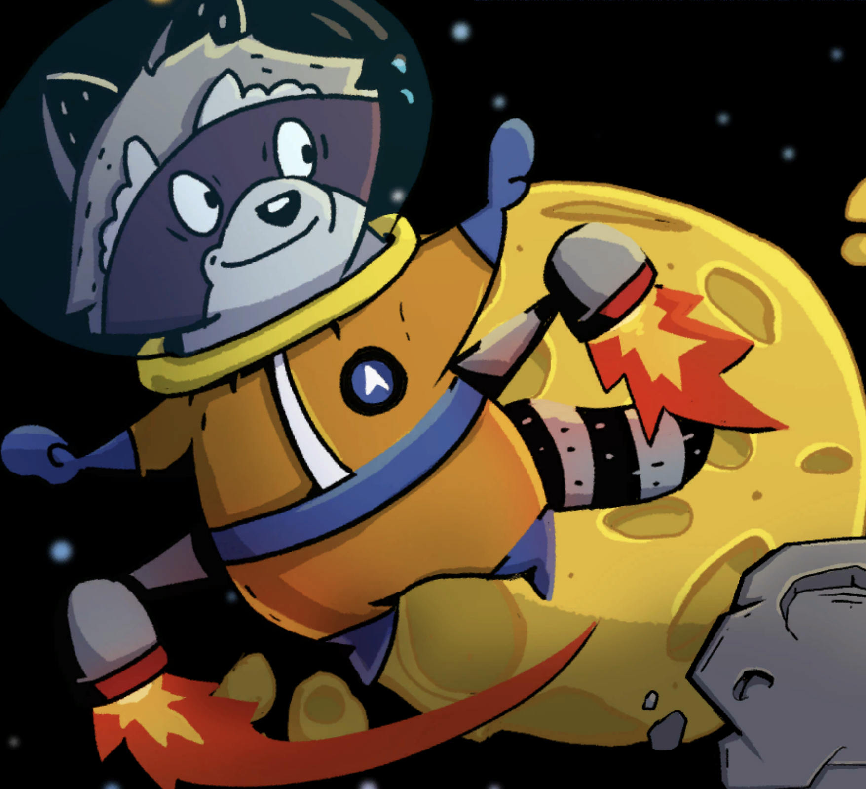 Trash Panda Express by Pat Farnach, Contactingnoah, here_4_cheese, Mediakab