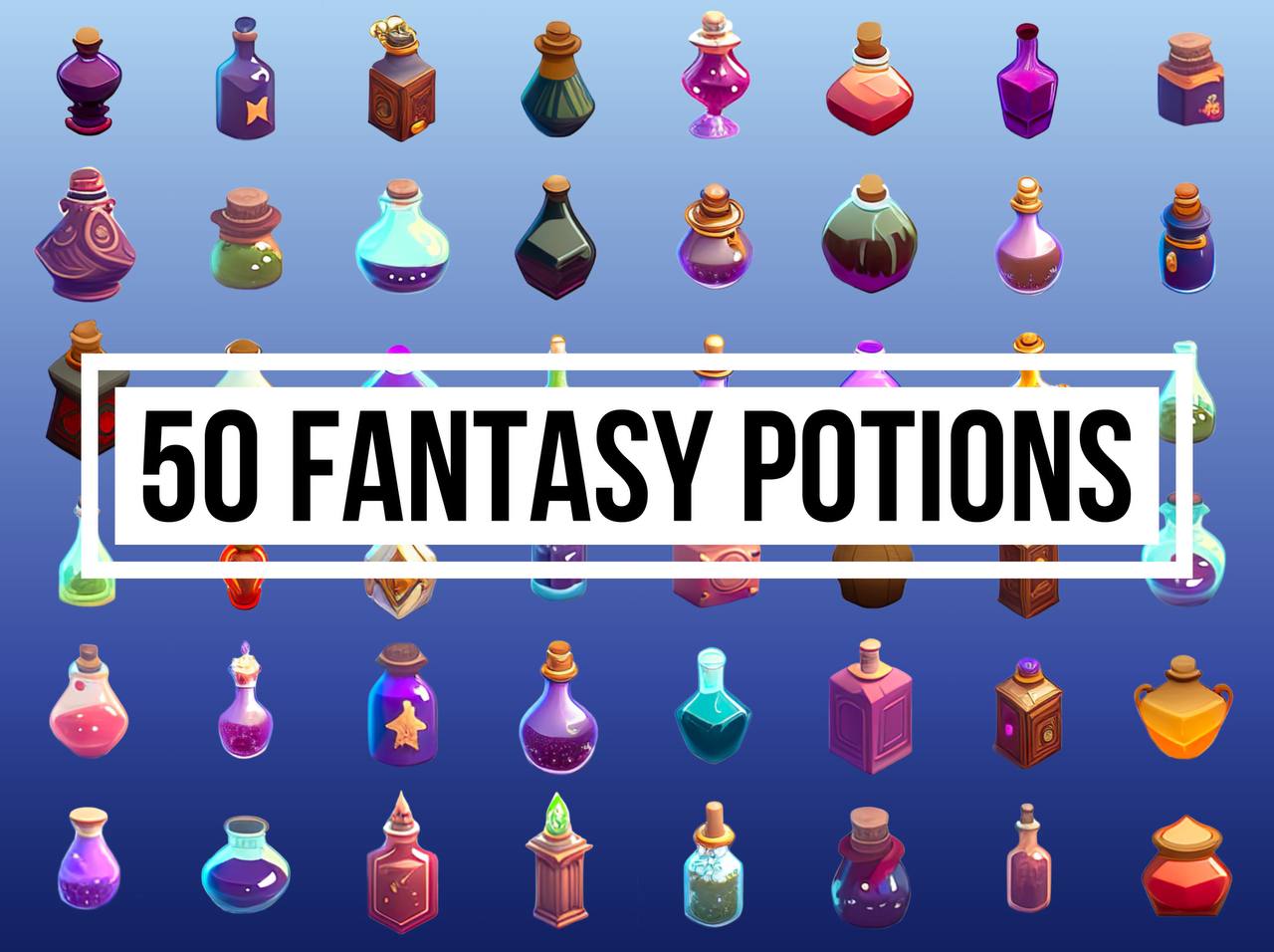 50 Fantasy Potions by Rana