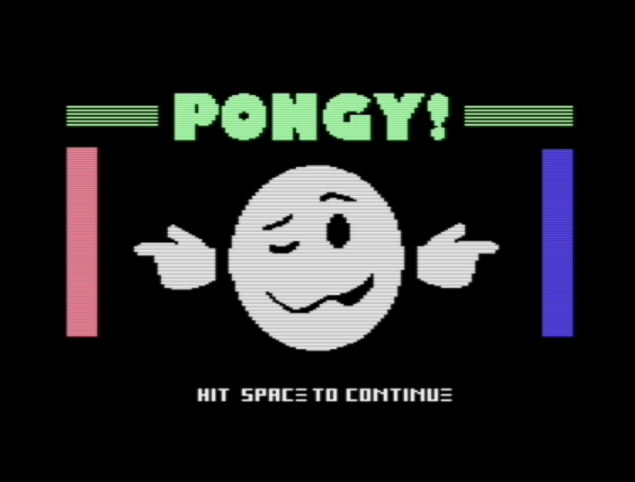 Pongy! (Commodore 64, C64) by metesev