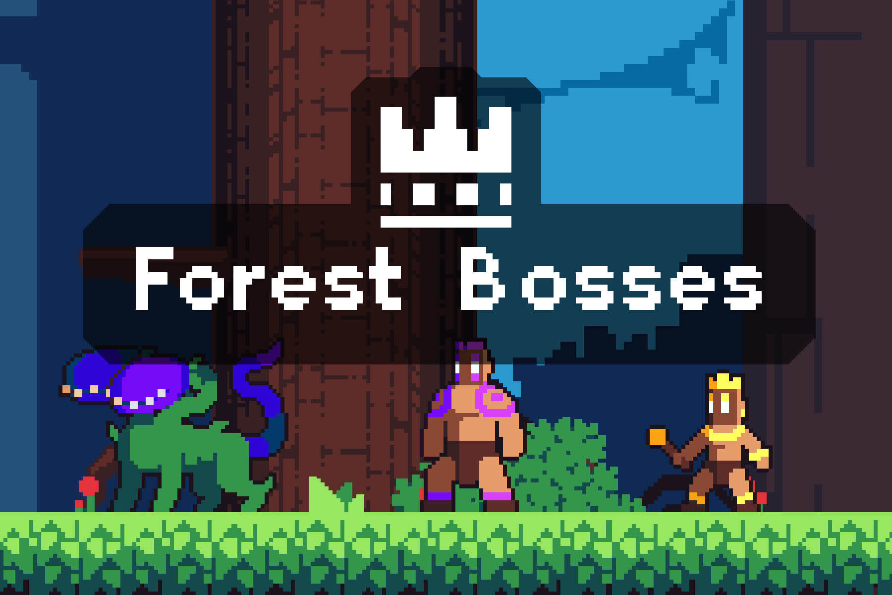 Free Forest Bosses Pixel Art by Free Game Assets (GUI, Sprite, Tilesets)