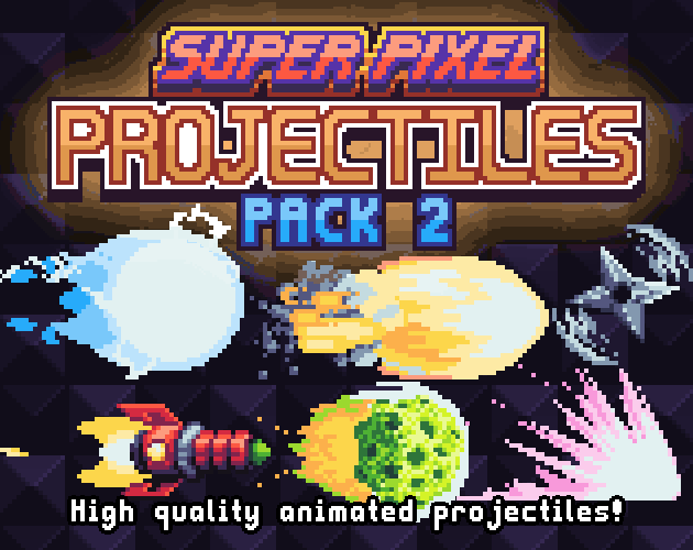 Super Pixel Projectiles Pack 2 by unTied Games