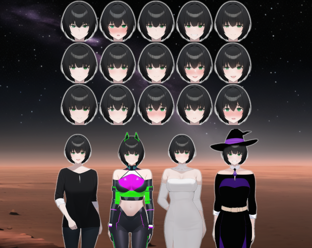 Free Visual Novel Sprite by Myriad Games