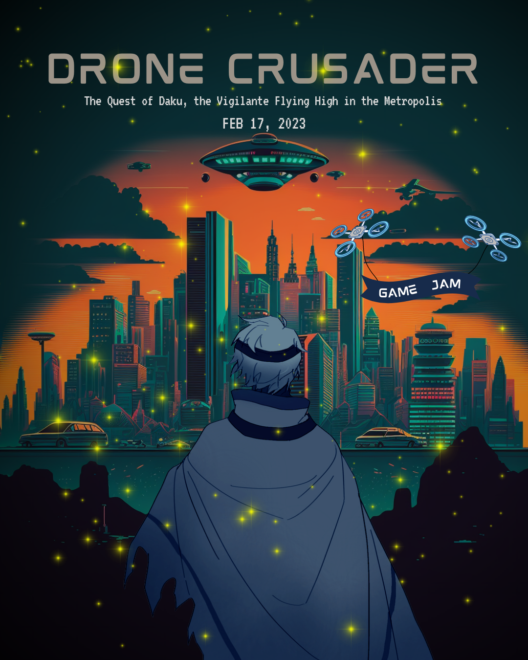 Drone Crusader - A vigilante of the Metropolis - Game Jam - itch.io
