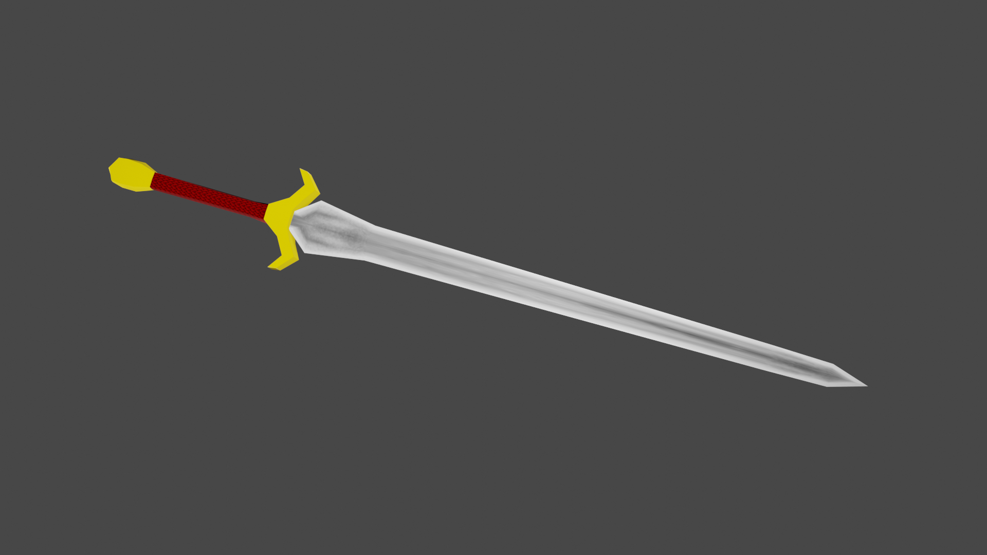 Low poly fantasy sword by WoblinGoblin