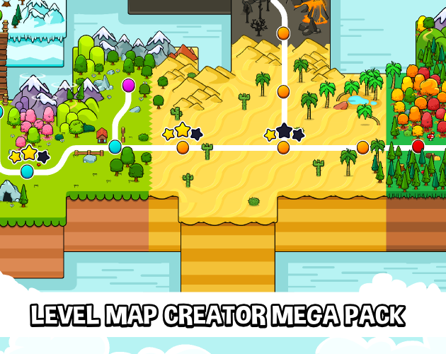 Level map creator mega pack by Robert Brooks - gamedeveloperstudio.com