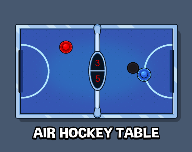 Air hockey table by Robert Brooks - gamedeveloperstudio.com