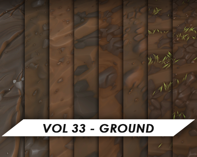 Stylized Textures - Vol 33 - Ground 4 by oleekconder