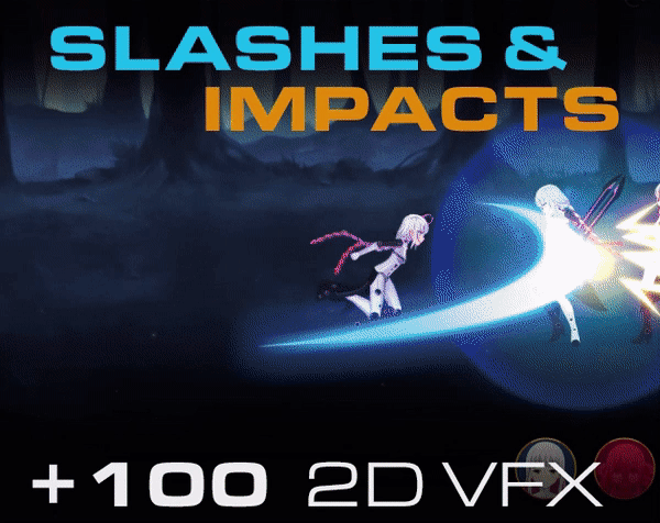 2D VFX Pack - Slashes and Impacts by MagusVFX