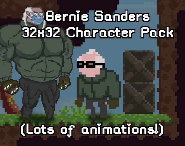 Old Man (Bernie Sanders) Character Pack 32x32 by GIANMANSUPER
