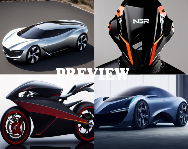 101 Concept Car Renders Illustration Pack Vol.1 by NetNShare