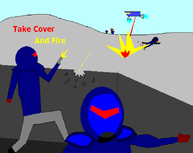 Take Cover and Fire by Casron