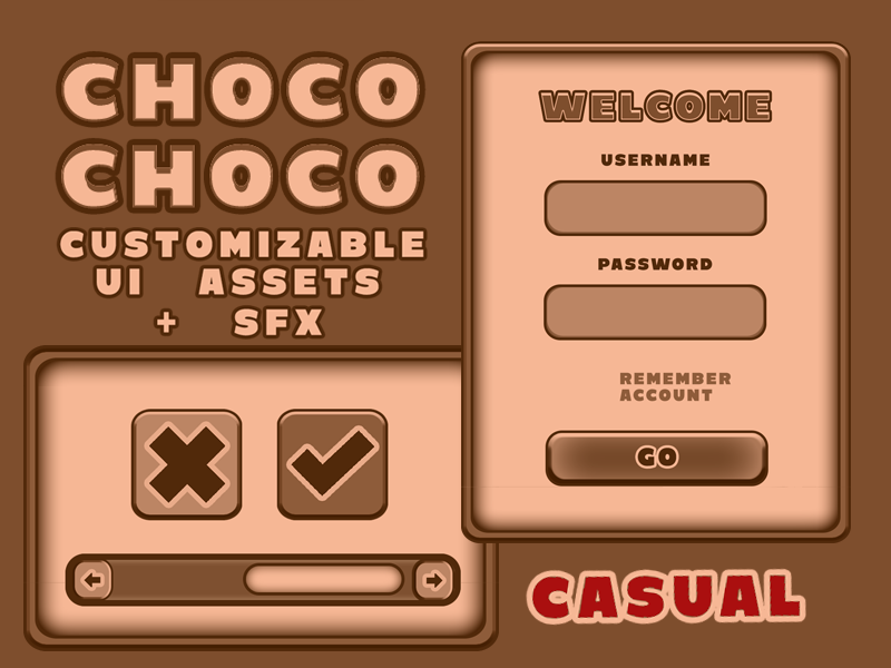 CHOCO CHOCO UI ASSETS and SFX by urulla2085
