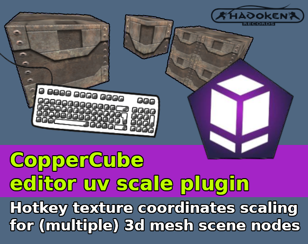CopperCube editor uv scale plugin by HADOKEN RECORDS