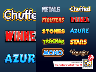 Illustrator Graphic Styles 09 by mikailain