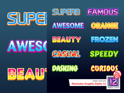 Illustrator Graphic Styles 12 by mikailain