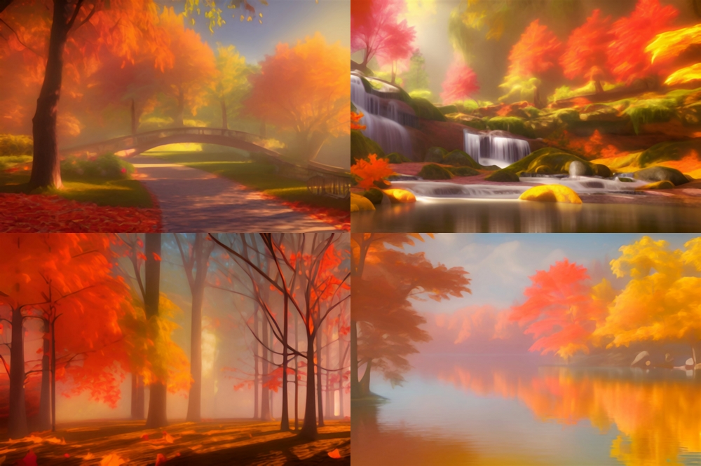 Autumn Park Pack: 10 Visual Novel Backgrounds by Rachel Chen