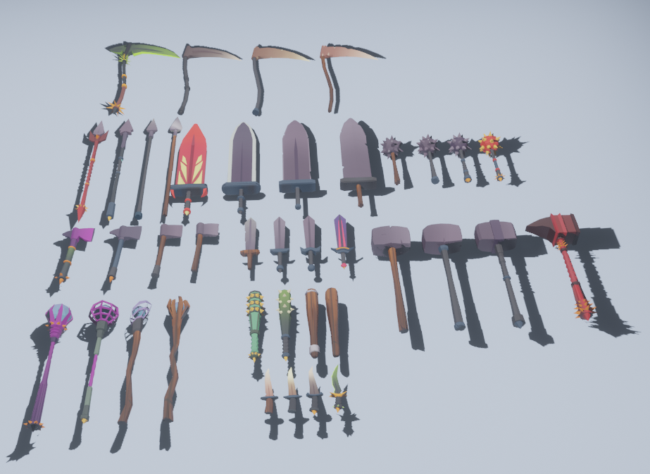 Low Poly Weapons by The-Wild-Dodo